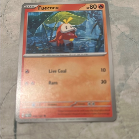 Pokemon | Games | Pokemon Card Fuecoco With Red And Blue | Poshmark